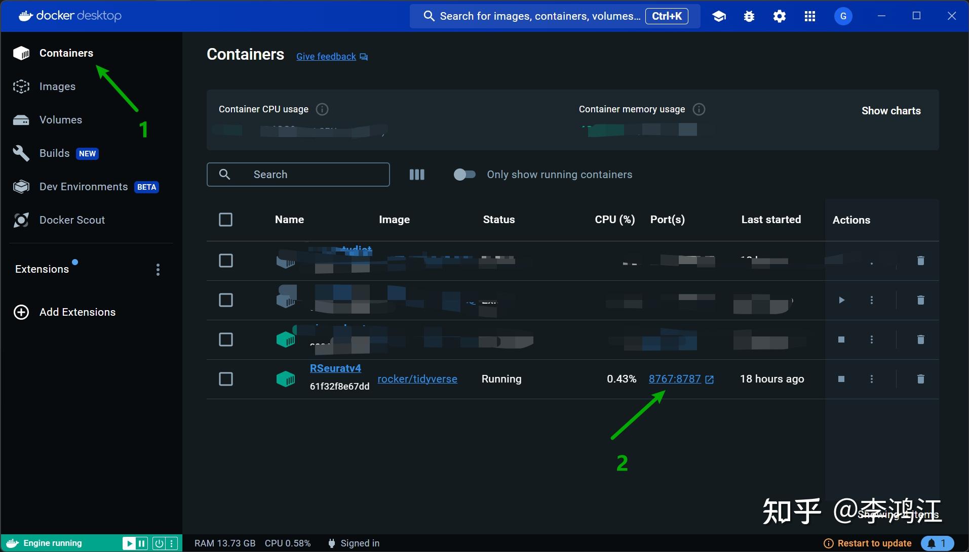 在 Windows 下通过 docker desktop 搭建 seurat v4 版本的 Rstudio Server - 知乎