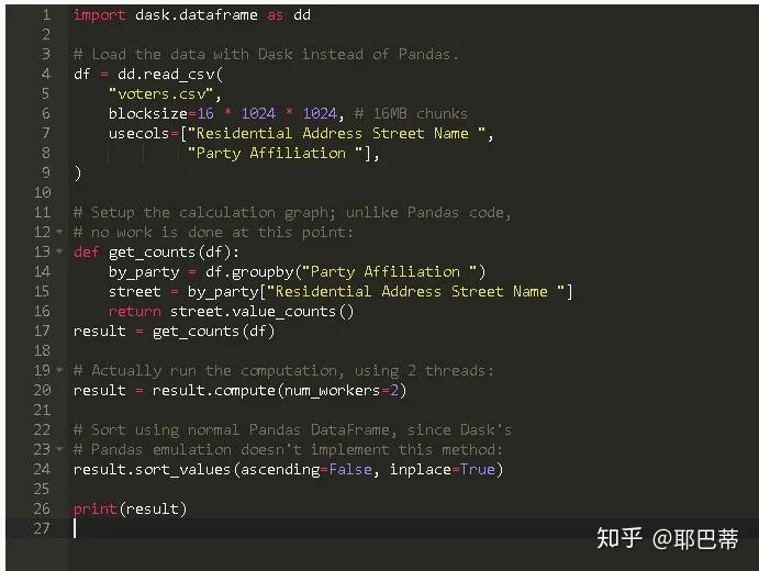从分块到并行：Dask使Pandas运行更快 - 知乎