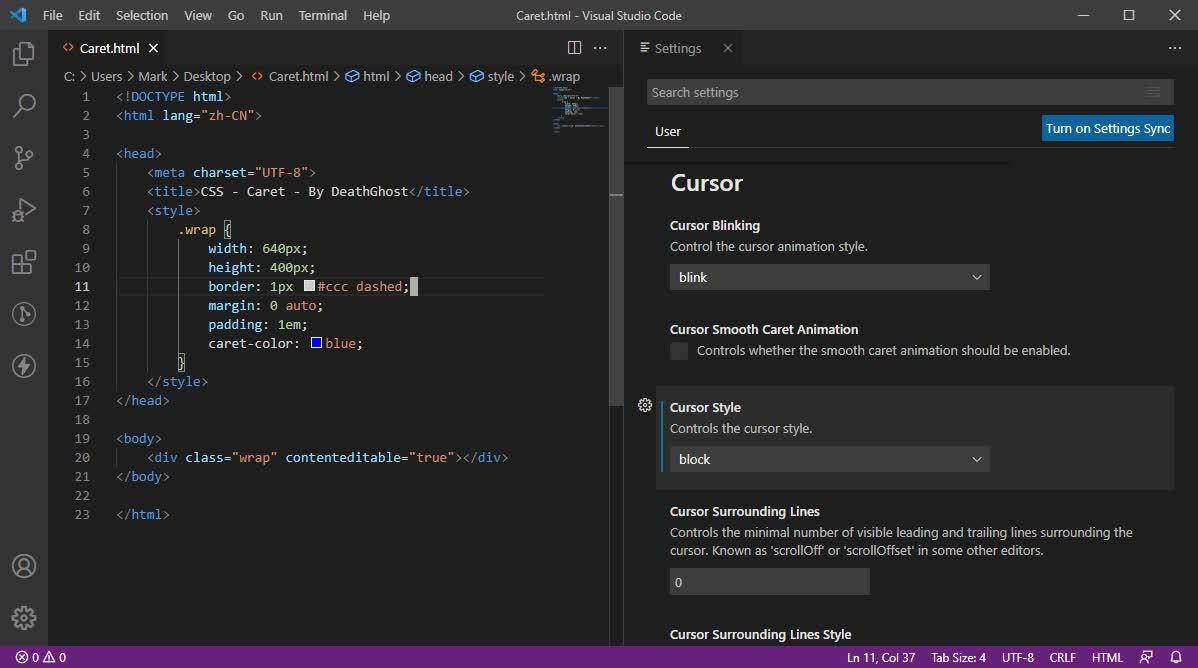 CSS 设置插入光标形状与颜色 - 知乎
