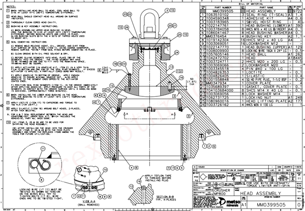 Metso美卓MP800/MP1000/MP1250/MP2500多缸重型液压圆锥破碎机图纸 - 知乎