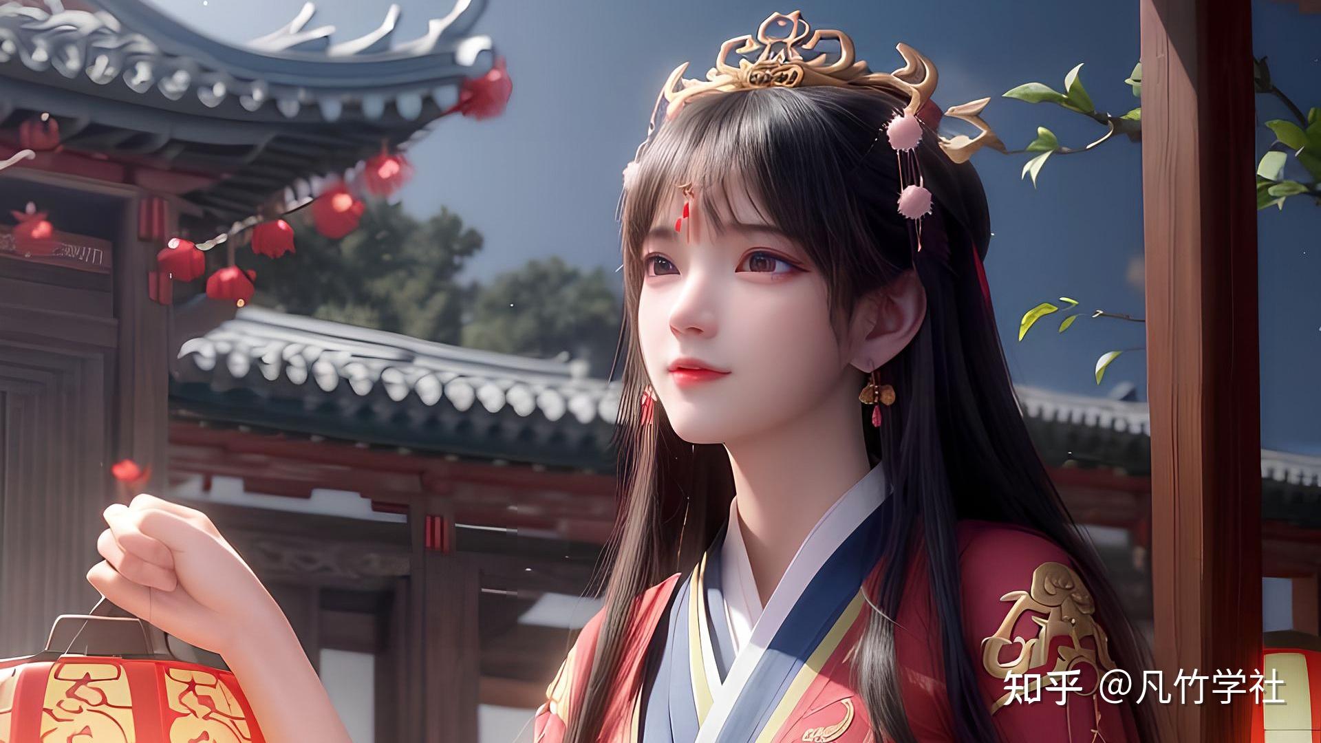 电脑壁纸古风美女二次元动态壁纸100张分享 - 知乎