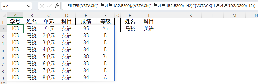 Excel多表多条件查找，可以用组合函数FILTER+VSTACK - 知乎