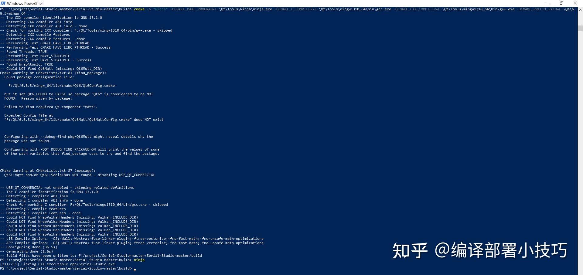 Serial-Studio 上位机编译全过程深度讲解，解决串口数据可视化工具 - 知乎