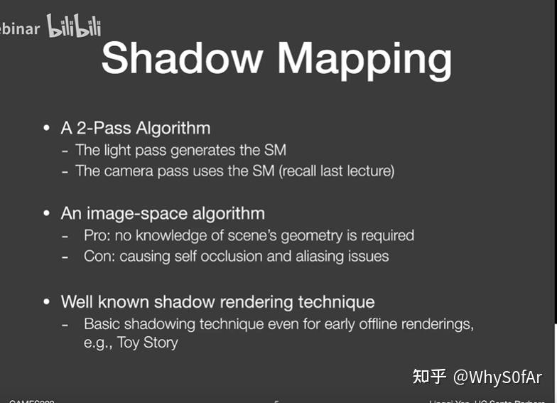 GAMES202 Real-Time High Quality Rendrting 高质量实时渲染课程笔记Lecture 3: Shadow 01 - 知乎