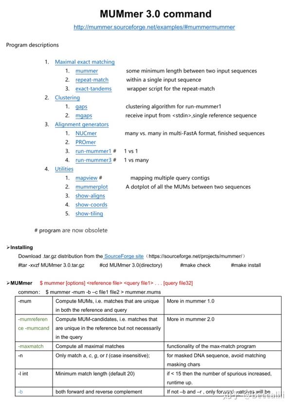 MUMmer- 全基因组比对神器 - 知乎