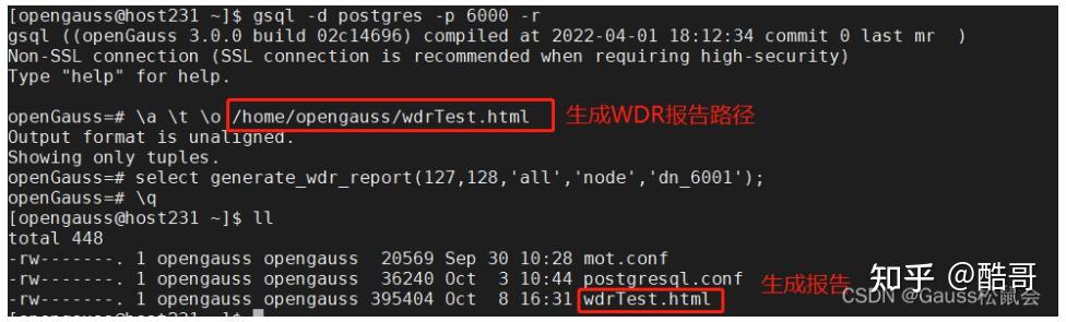 openGauss的WDR报告解读 - 知乎