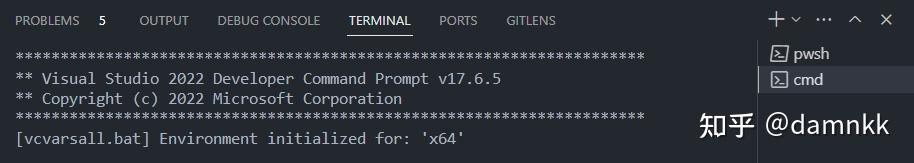 Developer Command Prompt集成到VScode - 知乎