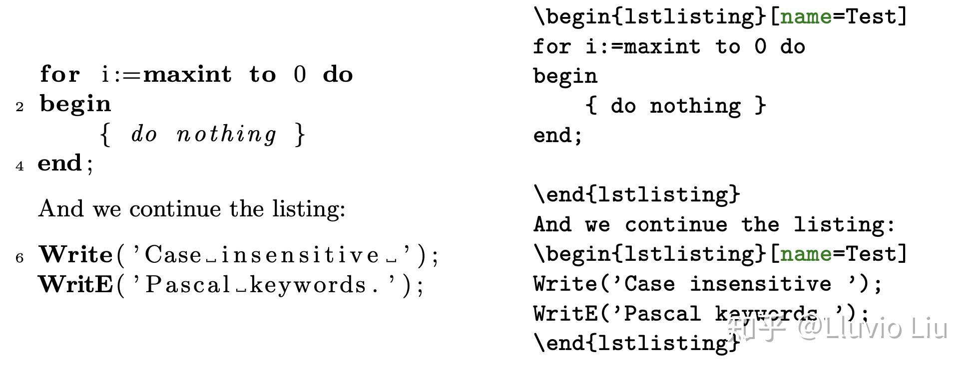 LaTeX listings 宏包使用说明 - 知乎