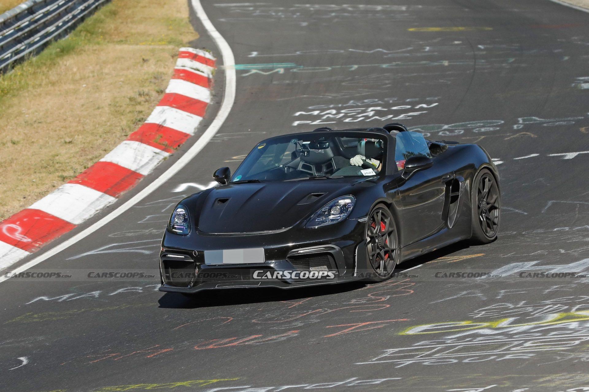 首次暴露敞篷姿态 保时捷718 Spyder RS最新谍照 - 知乎