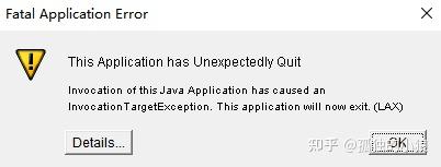 ERROR: "Invocation of this Java Application has caused an InvocationTargetException. - 知乎