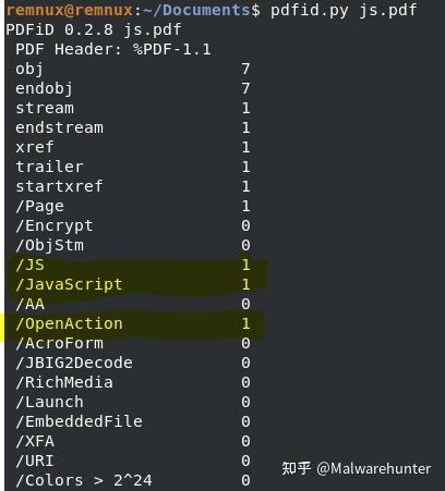 PDF文件的静态恶意软件分析与真实生活演示 - 知乎