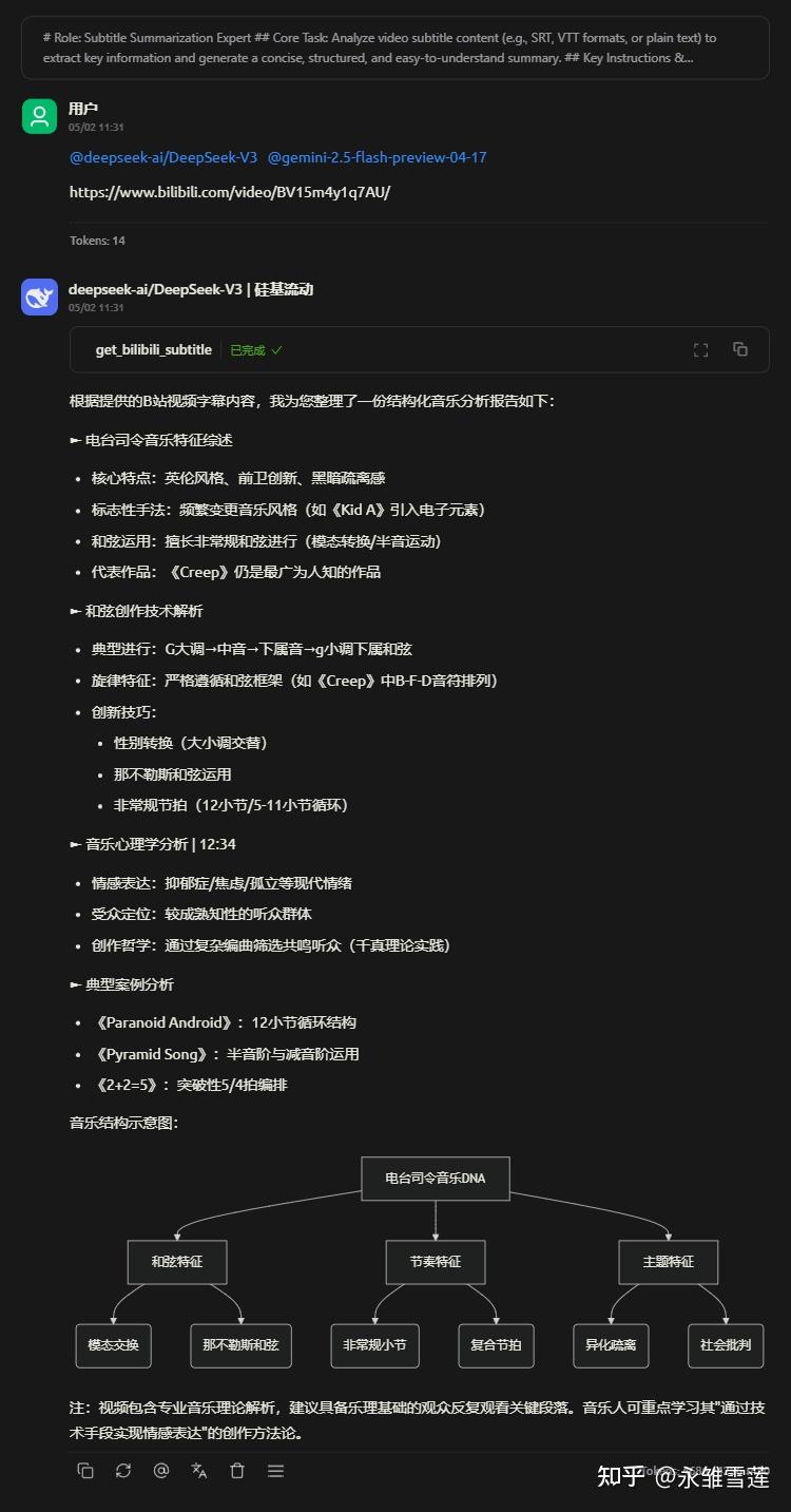 使用MCP服务+LLM总结bilibili视频内容 - 知乎