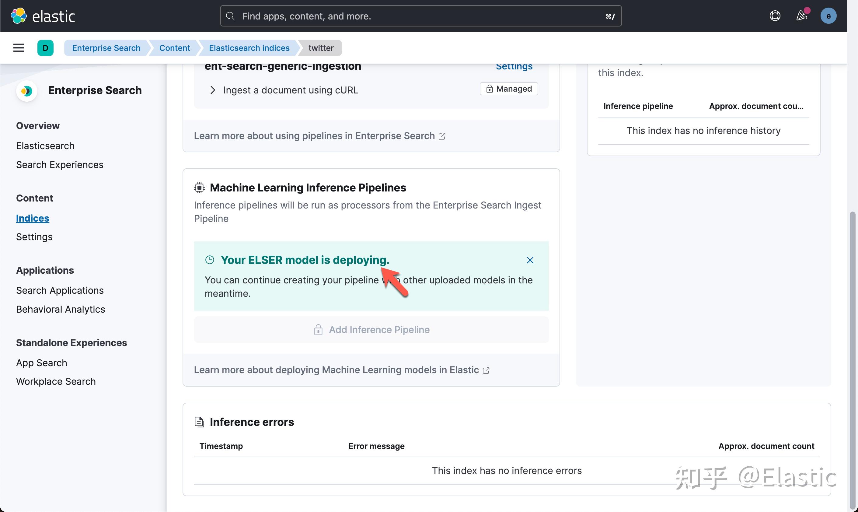 Elasticsearch：部署 ELSER - Elastic Learned Sparse EncoderR - 知乎