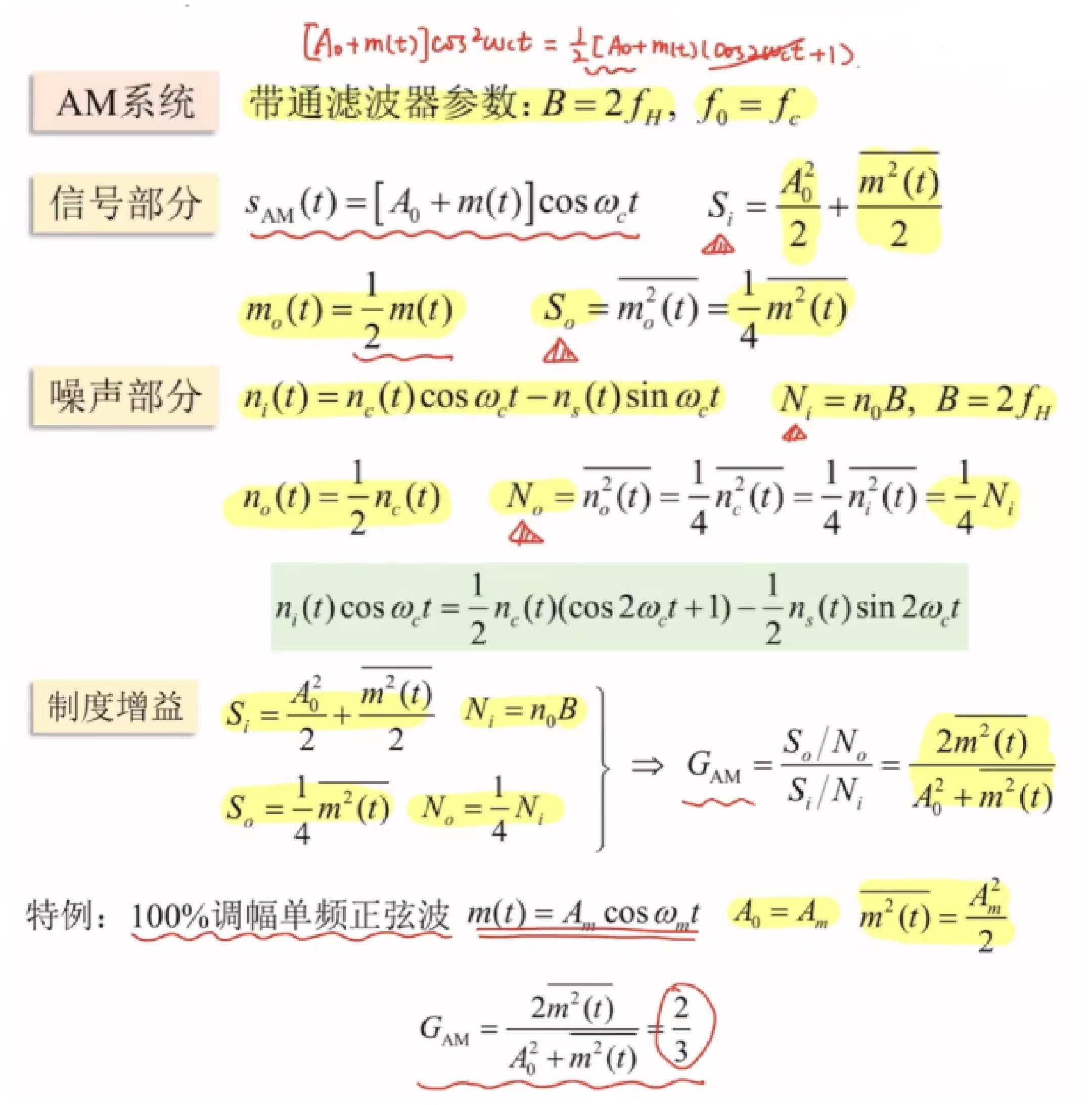 通信原理笔记(期末复习速成) 知乎