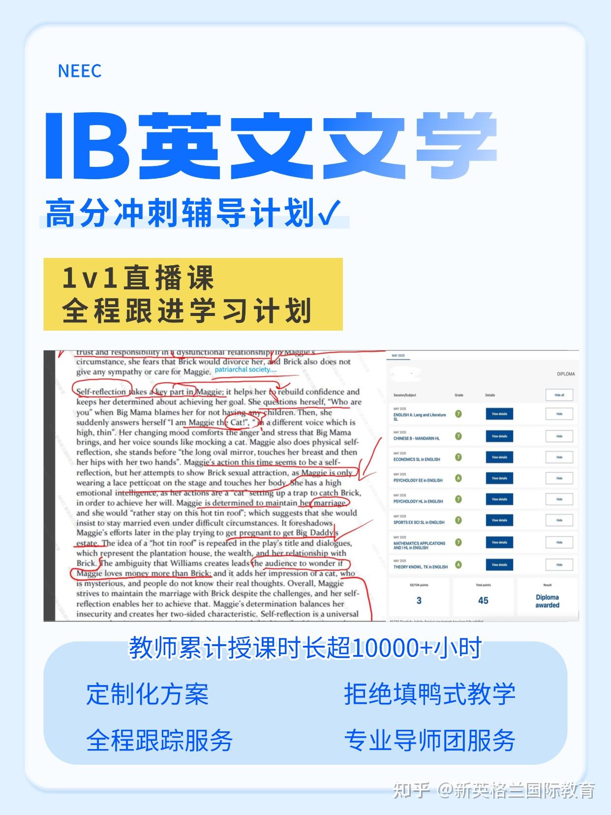 NEEC IB英文文学辅导来啦！ - 知乎
