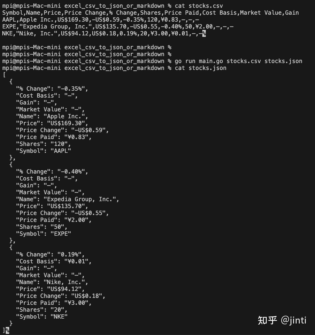 100行Go代码实现Excel/CSV转JSON和Markdown表格 - 知乎