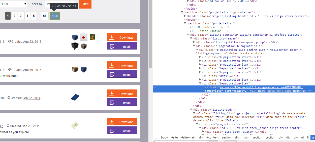 Python练习：CurseForge Mod数据爬取 - 知乎