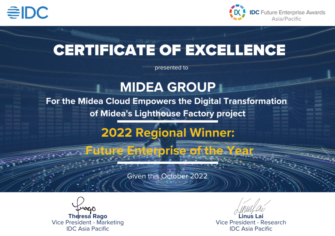 从中国到亚太“双卓越”美的集团携手美云智数喜摘IDC未来企业大奖 - 知乎
