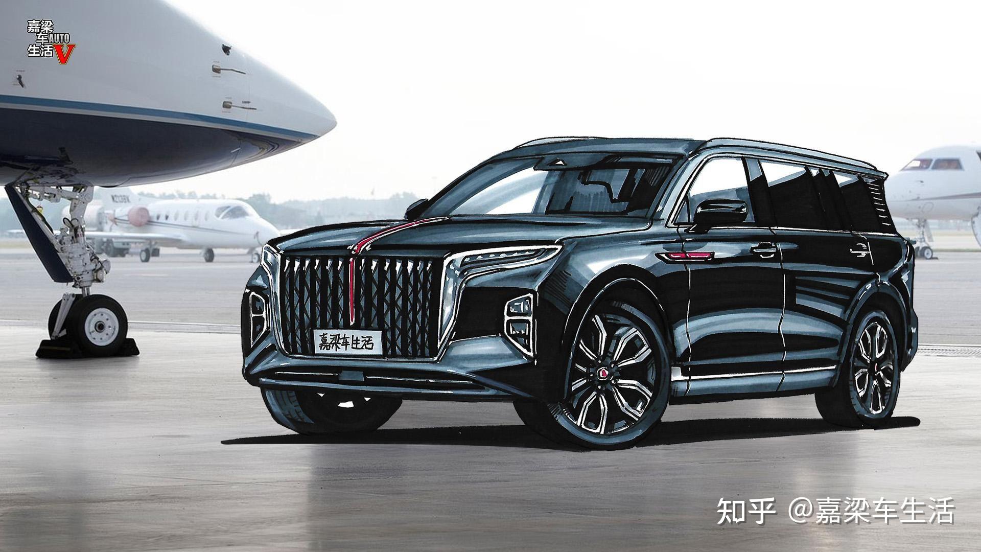 手绘揭秘，红旗HS6中大型豪华SUV - 知乎