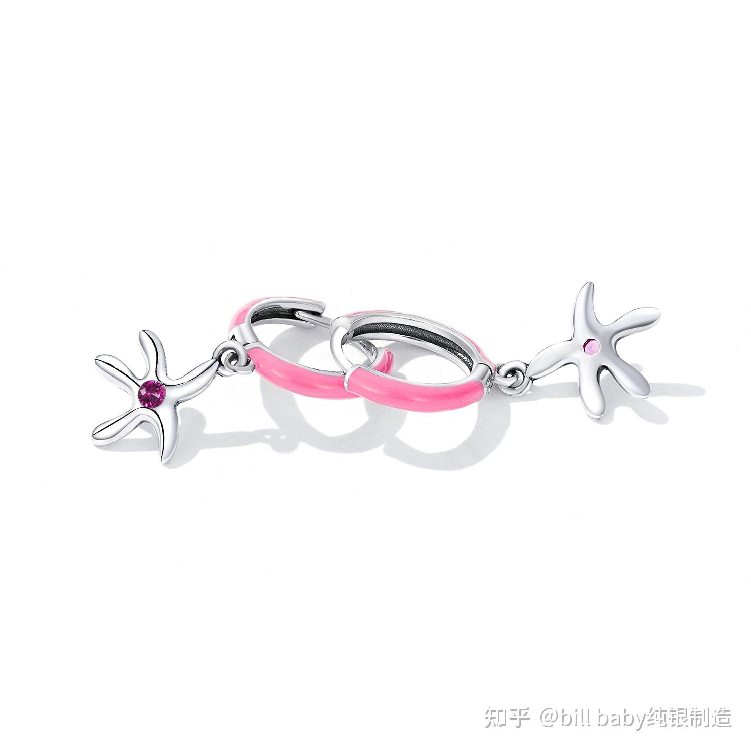 原创小众设计🌟少女粉 精致海星耳扣纯银S925 - 知乎