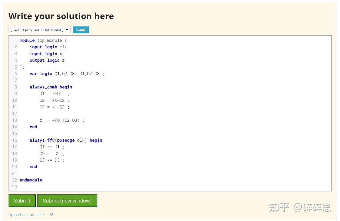 HDLBits: 在线学习 SystemVerilog（十五）-Problem 90-97（触发器和锁存器（2）） - 知乎