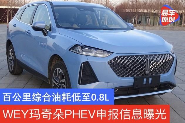 WEY玛奇朵PHEV申报信息曝光 百公里综合油耗低至0.8L - 知乎