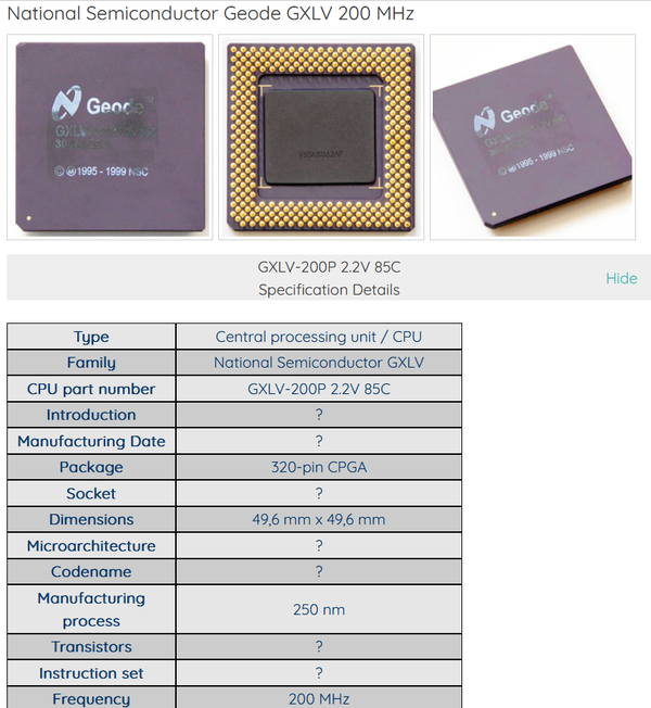 国产唯三的X86，北大众志与AMD CYRIX GEODE的历史 - 知乎