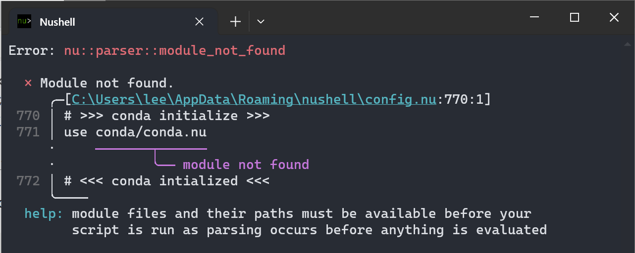 在Nushell中使用conda - 知乎