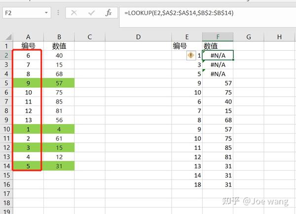 Excel LOOKUP excel-lookup