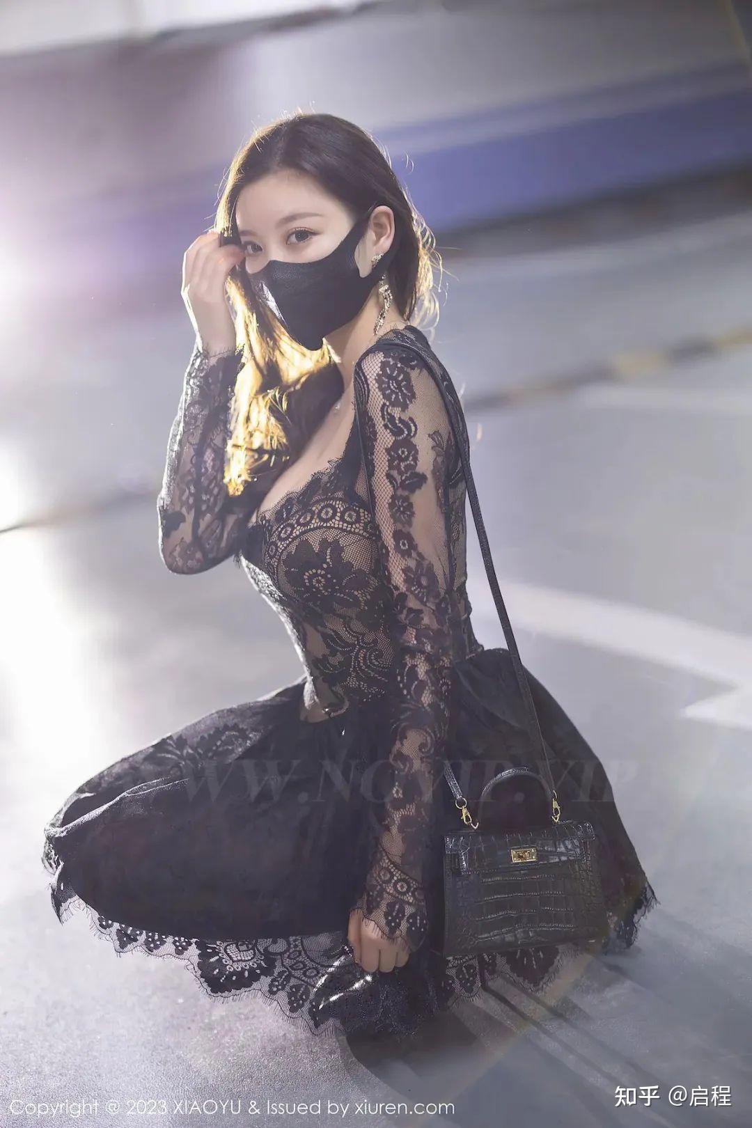 [性感] 女神杨晨晨Yome黑丝蕾丝连衣短裙丰腴身材写真 - 知乎