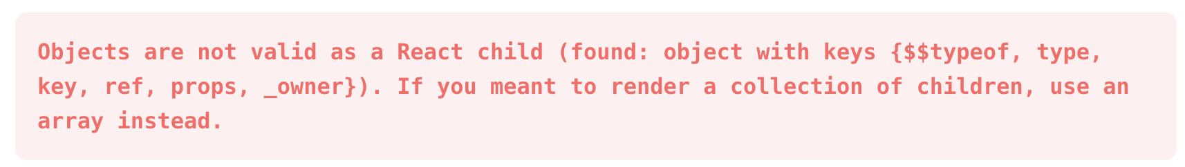 React#31 error，让我熬夜让我秃 - 知乎