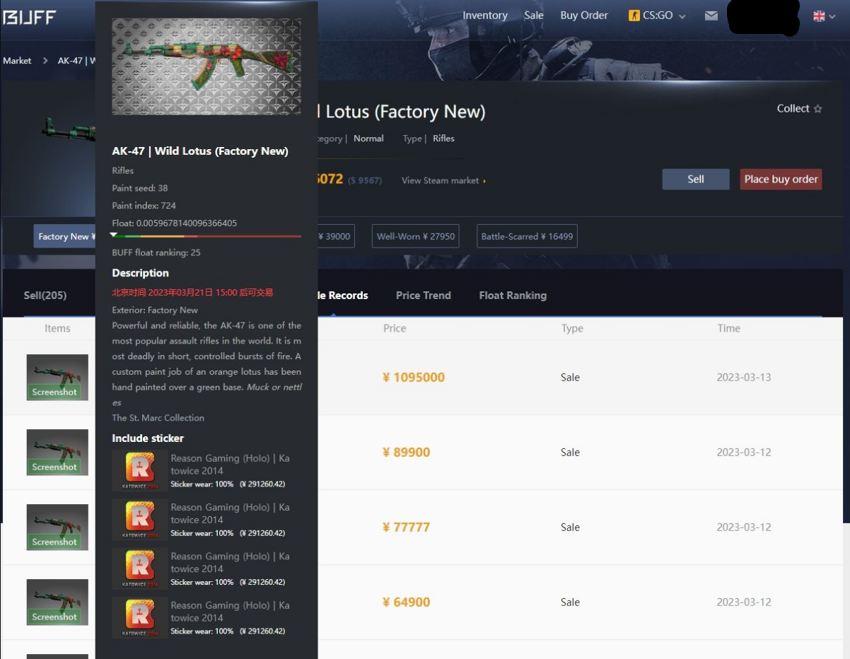 《CS：GO》价值109万AK47皮肤被中国玩家买下 - 知乎