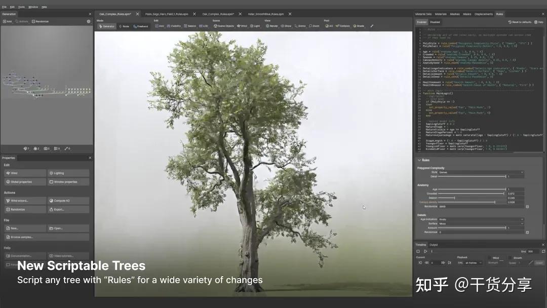 动画、电影和游戏中模拟植物和树木模型生成工具 SpeedTree Modeler 10.0 - 知乎