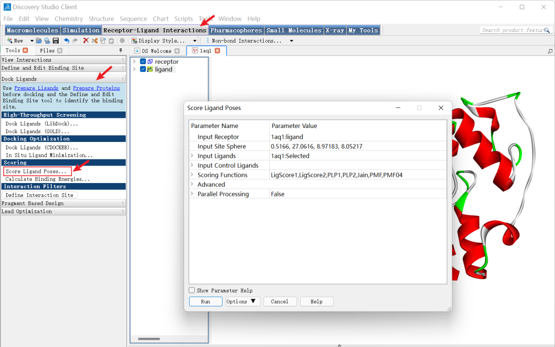 Discovery Studio教程技巧篇：已知复合物结构的重新评分 - 知乎