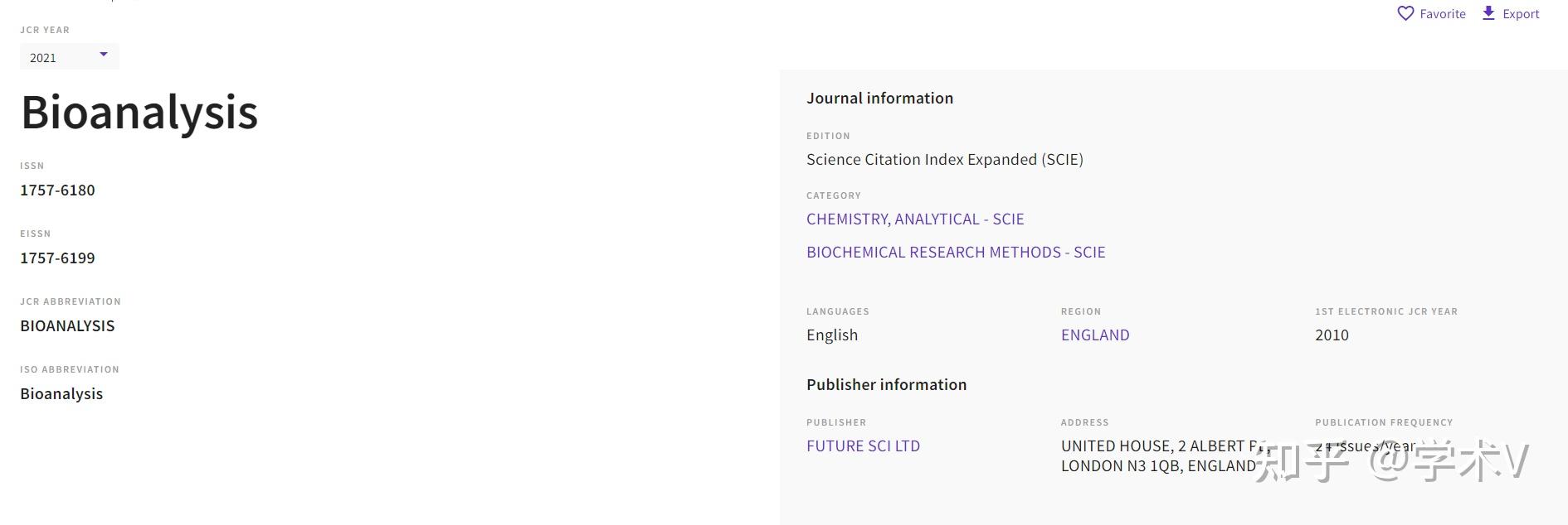 什么是期刊JCR、JIF、JCI，有什么区别？ - 知乎