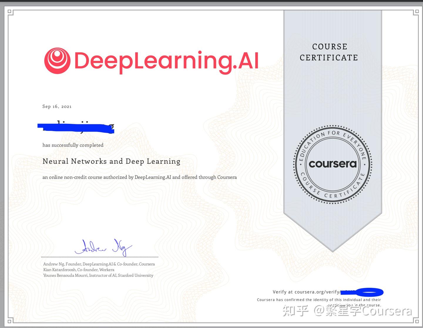 Coursera上吴恩达的deep learning怎么样？ - 知乎