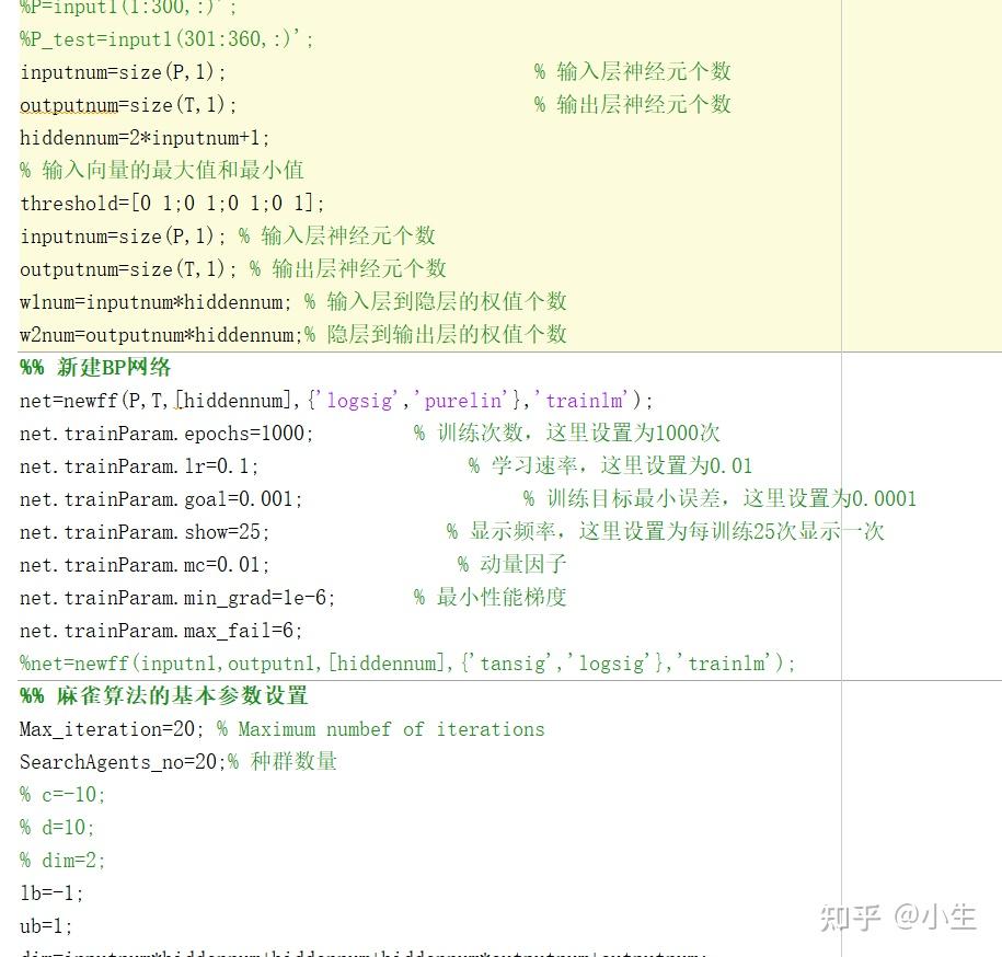 基于matlab的麻雀算法优化bp神经网络实现数据预测 知乎