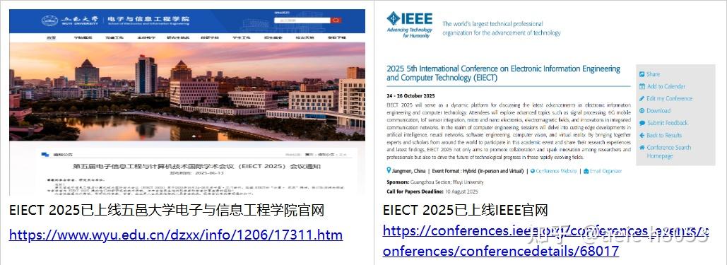 第五届电子信息工程与计算机技术国际学术会议（EIECT 2025） - 知乎