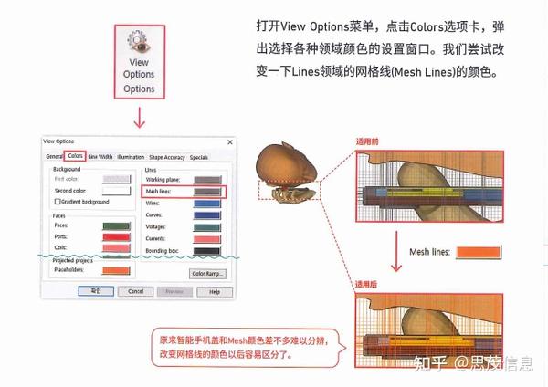 CST Studio Suite设置作业面、网格线的显示和背景画面 - 知乎