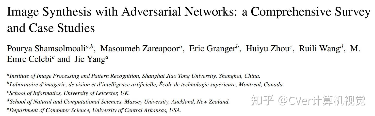 基于GAN的图像合成技术：全面调研和案例研究（2014-2020） - 知乎