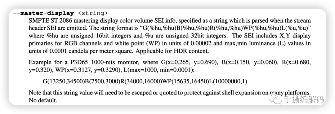 HDR视频元数据metadata - 知乎