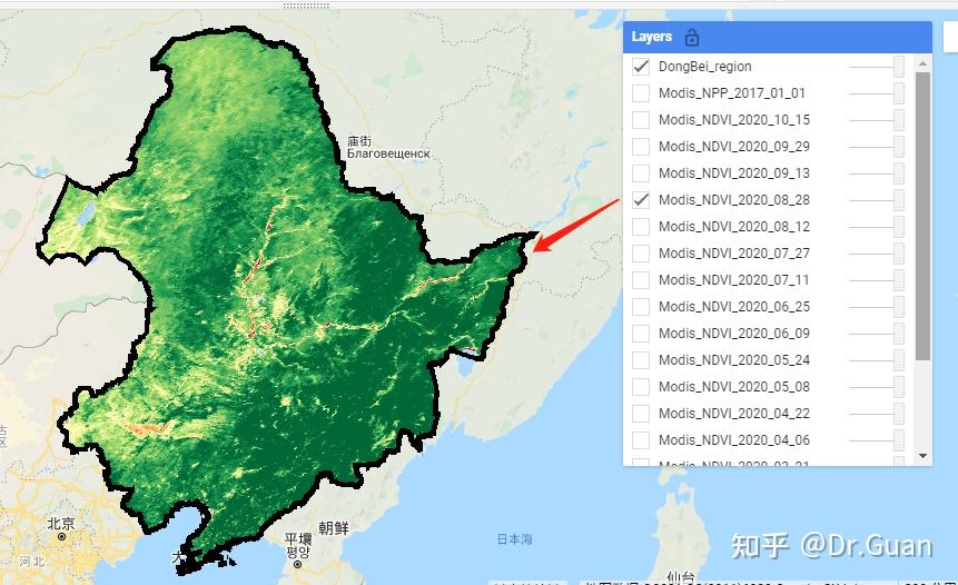 GEE下整洁地导出MODIS NPP和NDVI产品 - 知乎