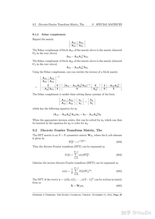 矩阵微积分公式查表(The Matrix Cookbook) - 知乎