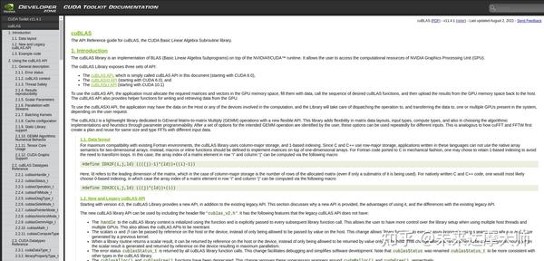 【Cuda矩阵运算库】cuBLAS介绍 - 知乎