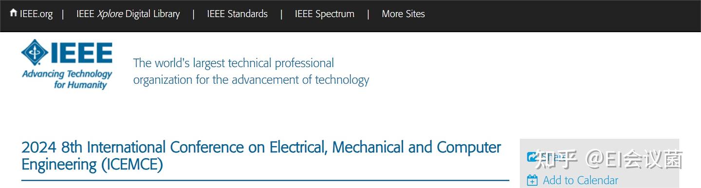 连续7年稳定，100%EI检索无拒稿-第八届IEEE电气、机械与计算机工程国际学术会议（ICEMCE 2024） - 知乎