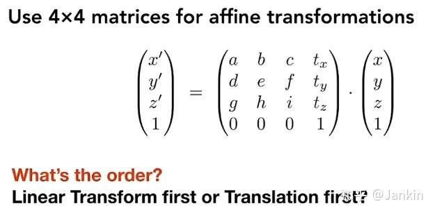 GAMES101 Lecture 4 Transformation cont 变换深入 - 知乎