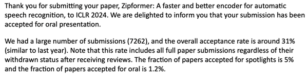 小米新一代Kaldi团队论文解读：新型自动语音识别 (ASR) 模型Zipformer诞生之路｜ICLR 2024 Oral - 知乎