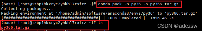 使用conda将python环境打包pack，移植到另一个linux服务器项目中 - 知乎