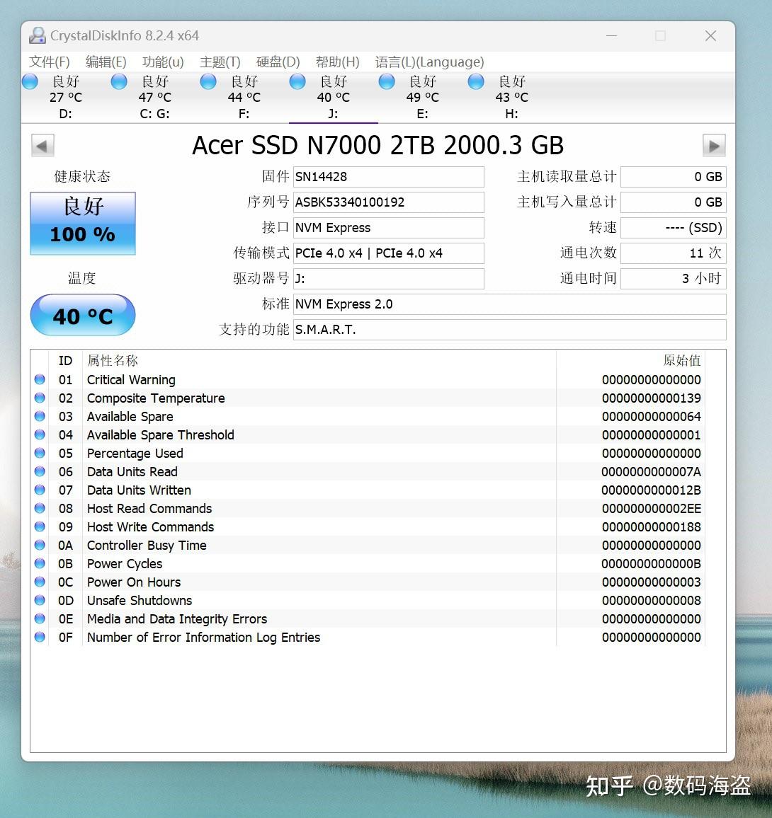 7000+MB/s读速、2TB大容量，宏碁Acer N7000实测分享 - 知乎