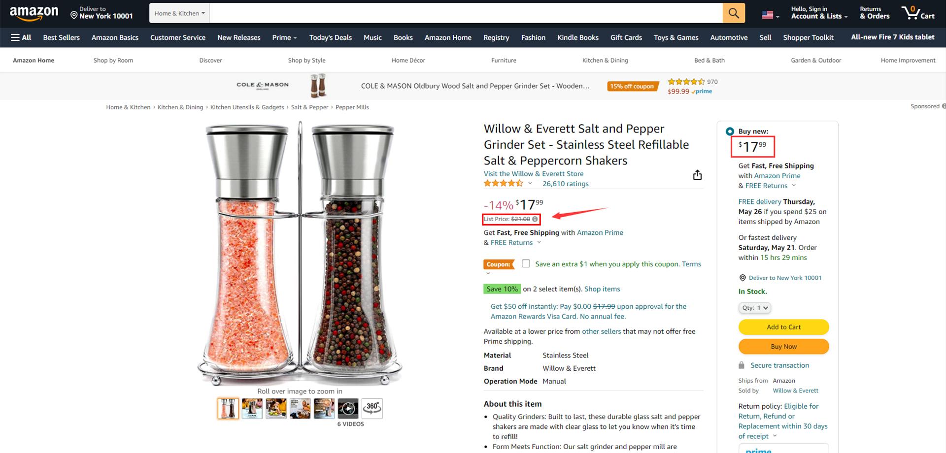 亚马逊精品化之Price，List Price与Was Price - 知乎